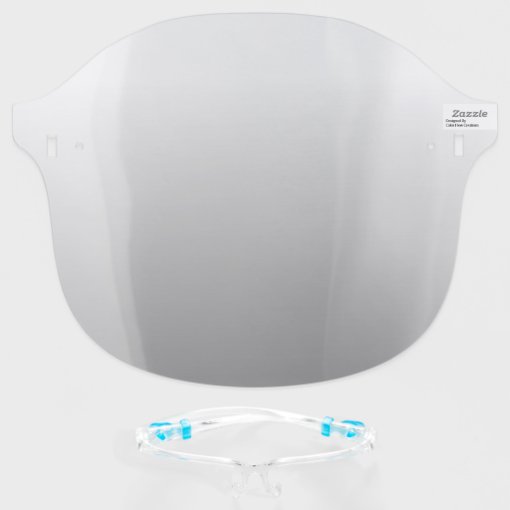 Simple Ombre Grey Shaded Minimalistic Face Shield | Zazzle
