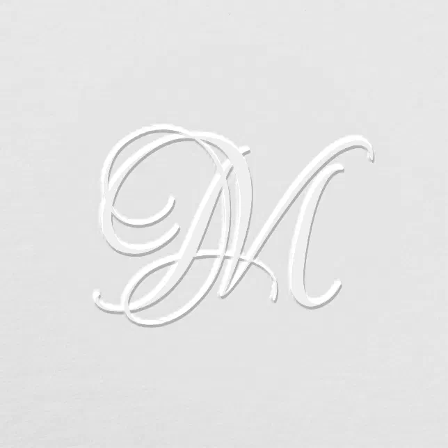 Simple One Letter Monogram Initial Embosser | Zazzle