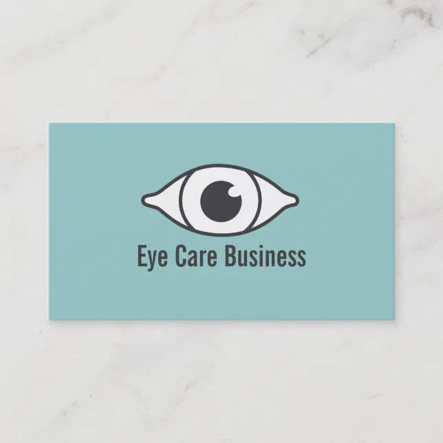 Simple Optometrist & Eye Specialist Business Card | Zazzle