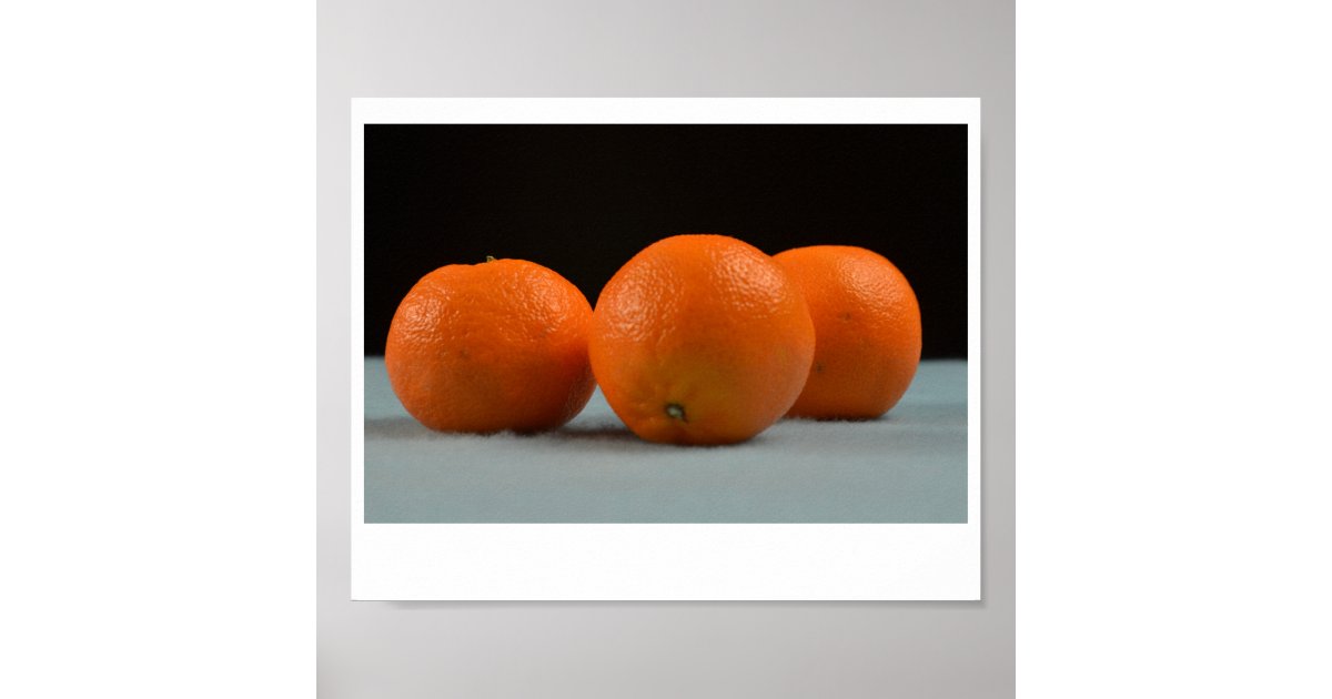 Simple Orange Poster | Zazzle