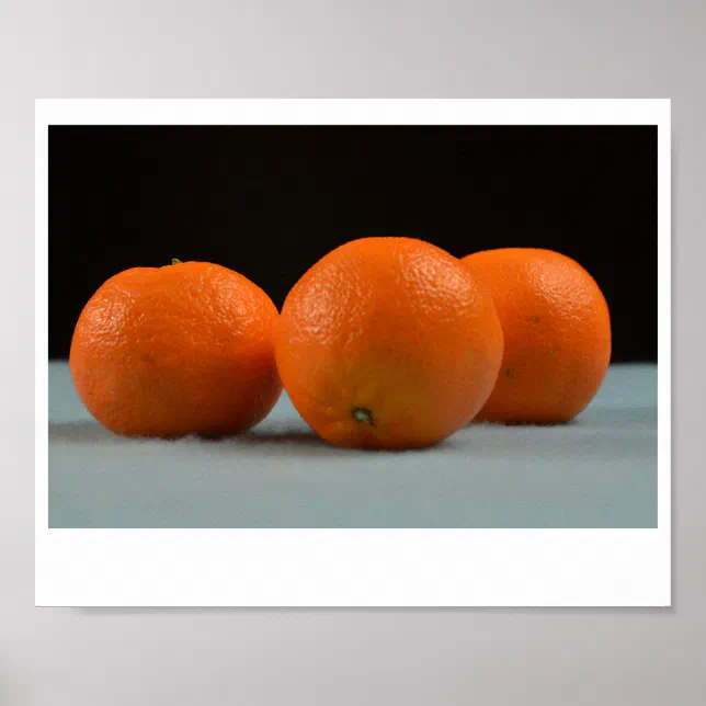 Simple Orange Poster | Zazzle