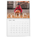 Simple Overlay Family Photos Calendar | Zazzle