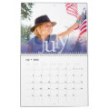 Simple Overlay Family Photos Calendar | Zazzle