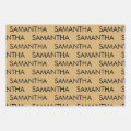 Simple Pattern Name Gold White Black Wrapping Paper Sheets | Zazzle