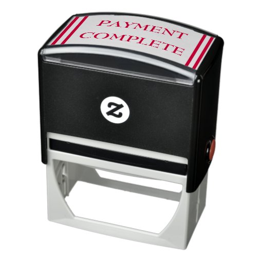 Simple "PAYMENT COMPLETE" Rubber Stamp | Zazzle