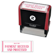 Simple "PAYMENT RECEIVED AND PROCESSED" Self-inking Stamp | Zazzle