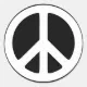 Simple Peace Sign Classic Round Sticker | Zazzle