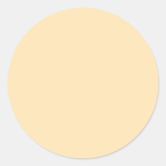 Simple Peach Blank Classic Round Sticker | Zazzle