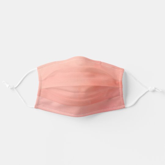 Simple Peach Watercolor Adult Cloth Face Mask | Zazzle.com