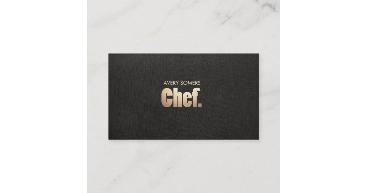 Simple Personal Chef Catering Business Card | Zazzle