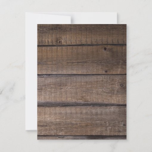 Simple Personalised Rustic Wood Stationery Flat Note Card | Zazzle
