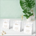 Simple Personalized Gold Love Script Wedding Favor Boxes | Zazzle