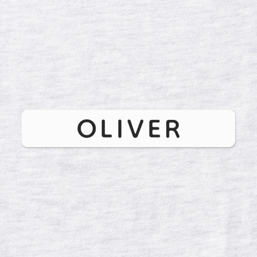 Simple Personalized Name School Kids Clothing Labels | Zazzle