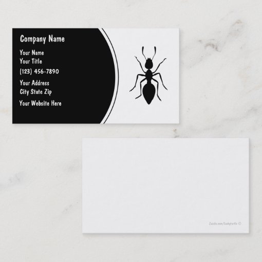 Simple Pest Control Business Cards | Zazzle