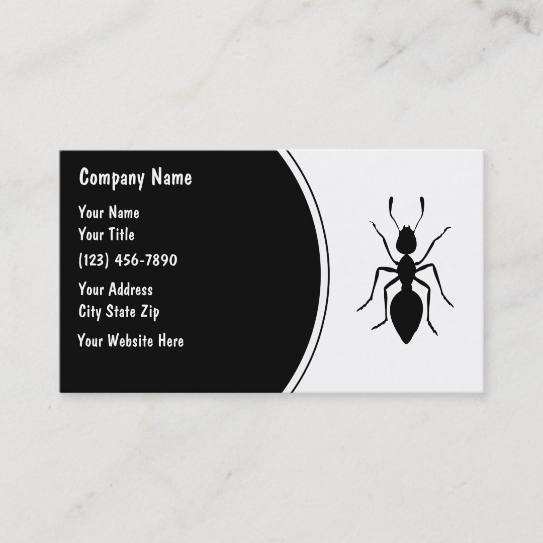 Simple Pest Control Business Cards | Zazzle
