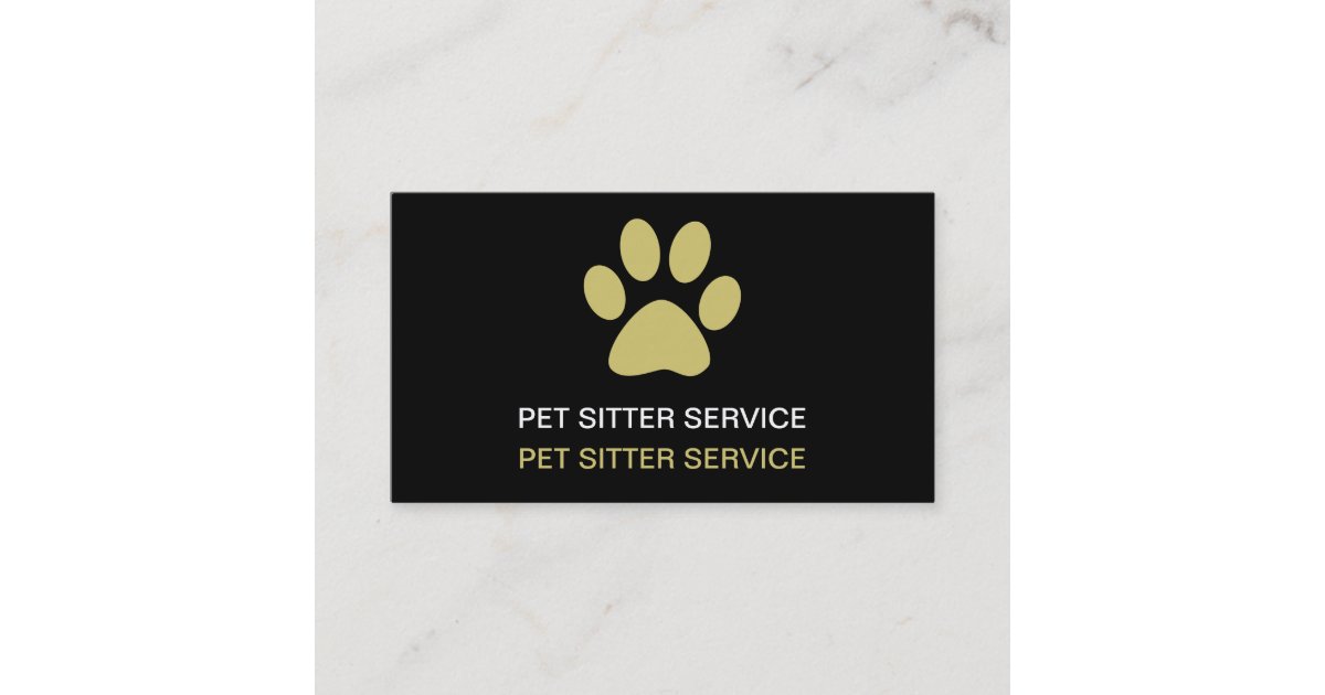 Simple Pet Care Business Cards | Zazzle