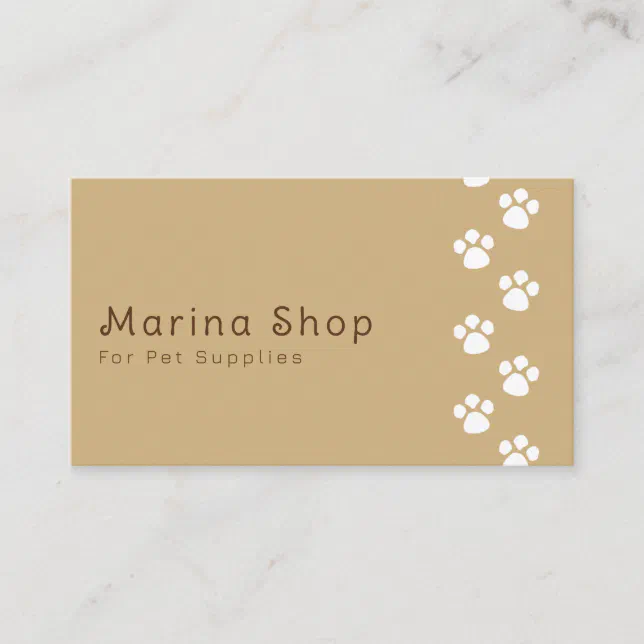 Simple Pet Shop QR CODE Business Card | Zazzle