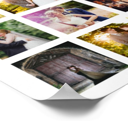 Simple Photo Collage Poster | Zazzle