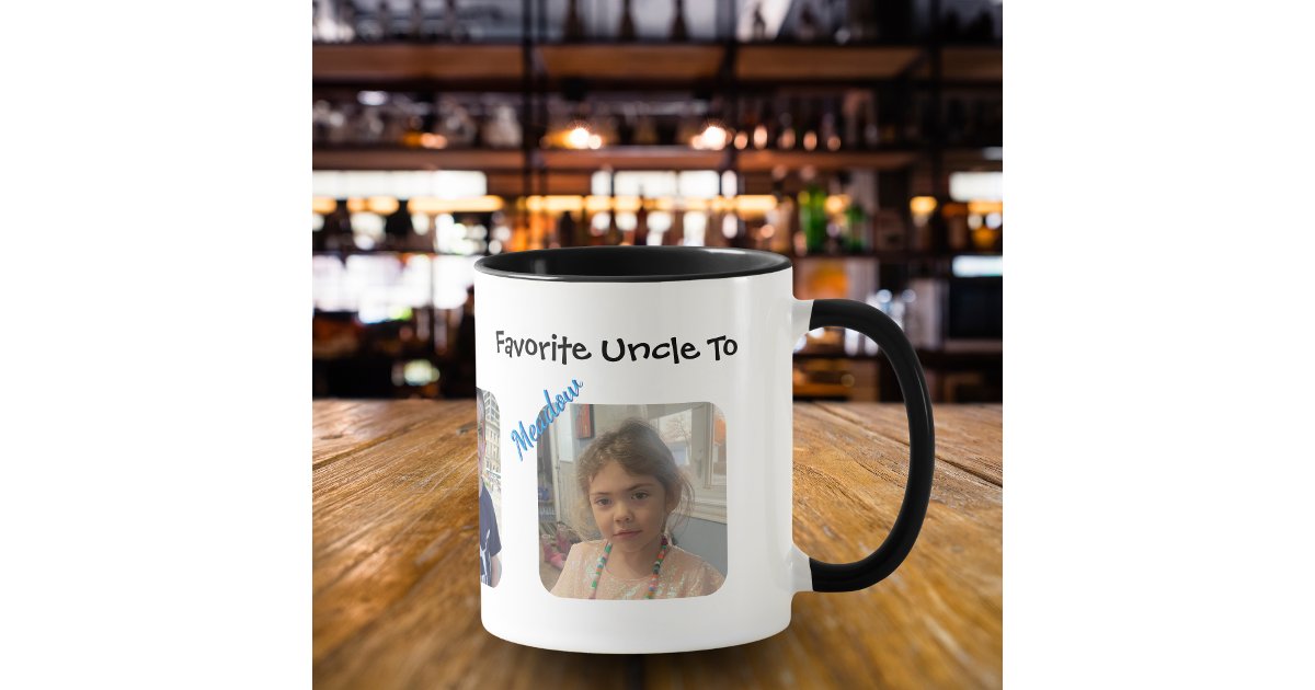 Simple Photo Favorite Uncle Personalize Mug | Zazzle