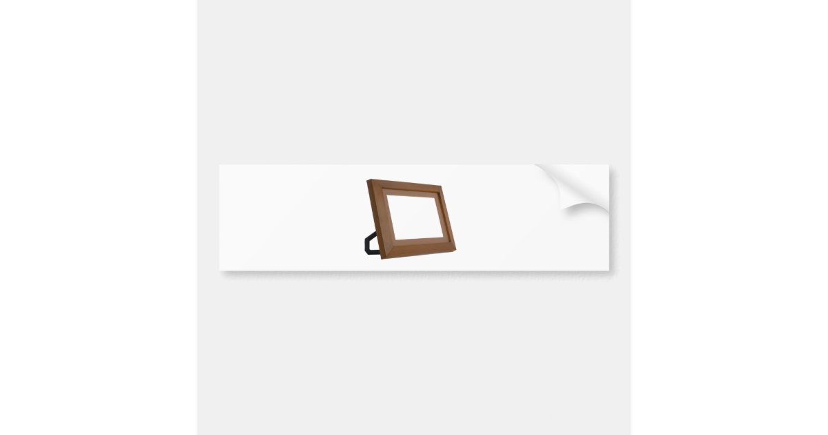 Simple photo frame bumper sticker | Zazzle