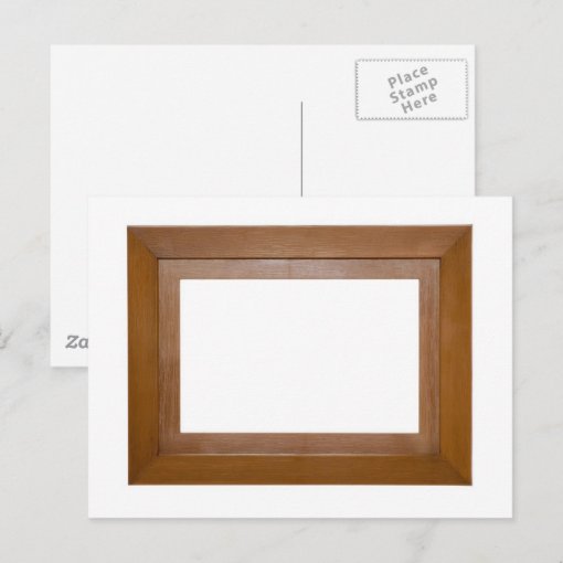 Simple photo frame postcard | Zazzle