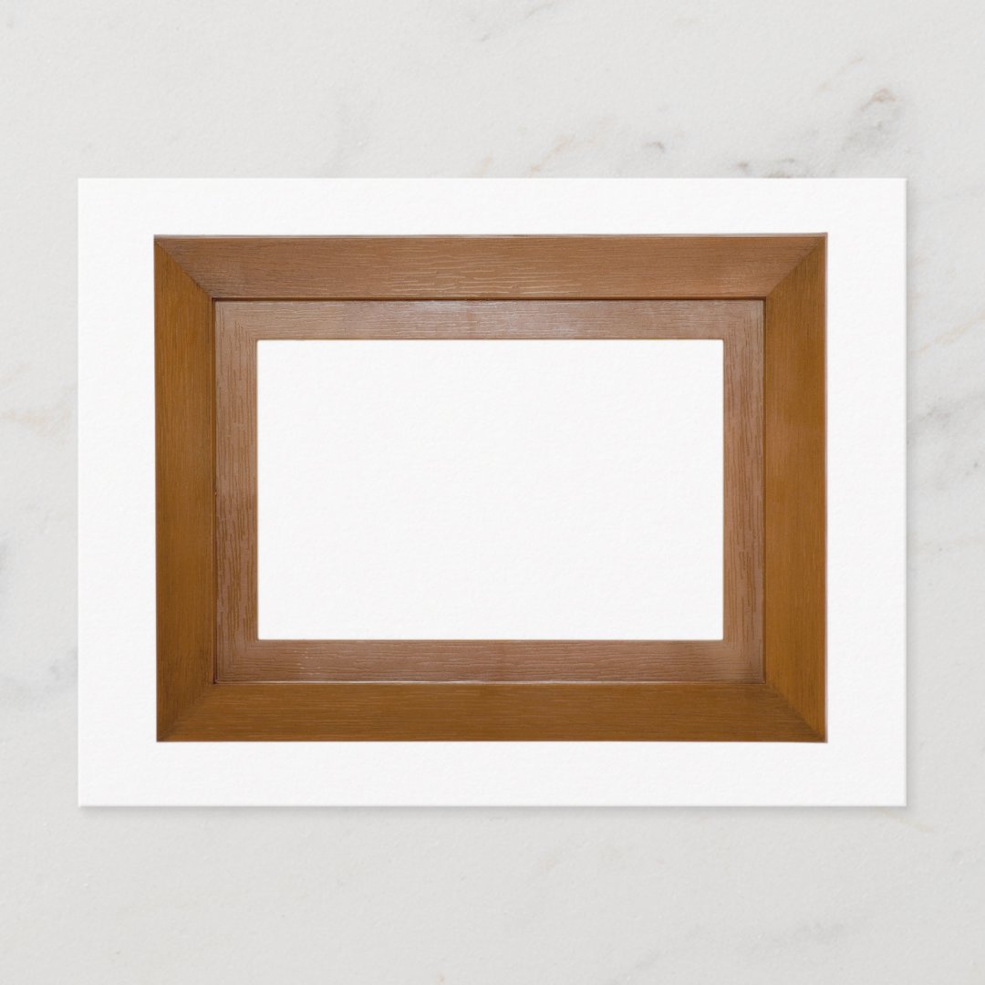 Simple photo frame postcard | Zazzle