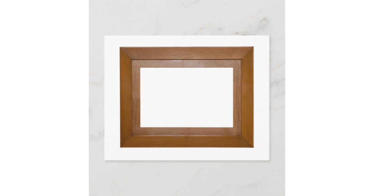 Simple photo frame postcard | Zazzle