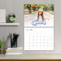 Simple Photo Months Cool Retro Typography Colorful Calendar | Zazzle