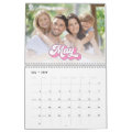 Simple Photo Months Cool Retro Typography Colorful Calendar | Zazzle