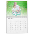 Simple Photo Months Cool Retro Typography Colorful Calendar | Zazzle