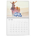 Simple Photo Months Cool Retro Typography Colorful Calendar | Zazzle
