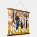 Simple Photo Portrait Name Hanging Tapestry | Zazzle