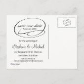 Simple Photo Swashes - Save the Date Post Card | Zazzle