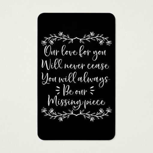 Simple Photo Sympathy Funeral Memorial Card | Zazzle