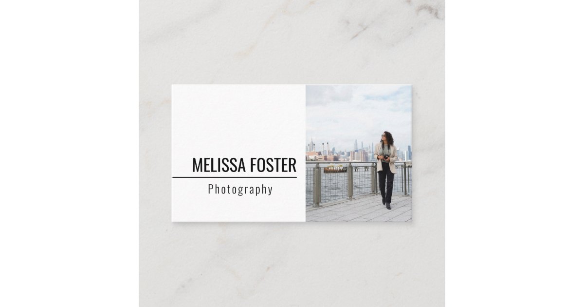 Simple Photography Photo Business Card | Zazzle