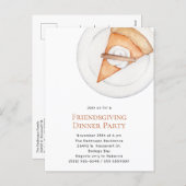 Simple Pie Friendsgiving Dinner Party Invitation | Zazzle