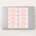 Simple Pink Address Labels | Zazzle
