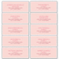 Simple Pink Address Labels | Zazzle