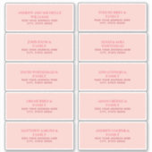 Simple Pink Address Labels | Zazzle