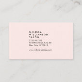 Simple Pink Appointment Card | Zazzle