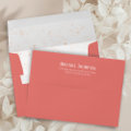 Simple Pink Cute Return Address Envelope | Zazzle