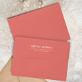 Simple Pink Cute Return Address Envelope | Zazzle