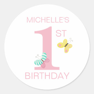 1st Birthday Stickers | Zazzle
