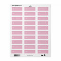 Simple Pink Girls Baby Shower Return Address Label | Zazzle