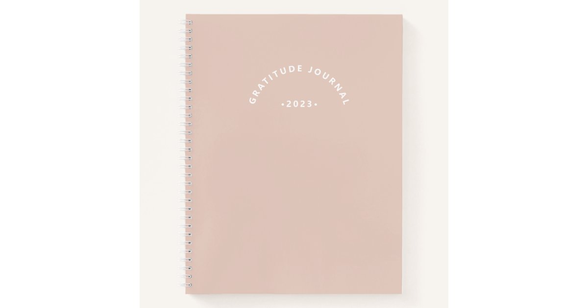Simple Pink Gratitude Journal | Zazzle