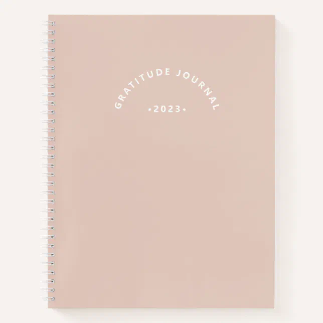 Simple Pink Gratitude Journal | Zazzle