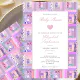 Simple Pink Quilt Baby Shower Invitation | Zazzle