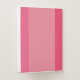 Simple Pink Stripes White Name Pocket Folder | Zazzle