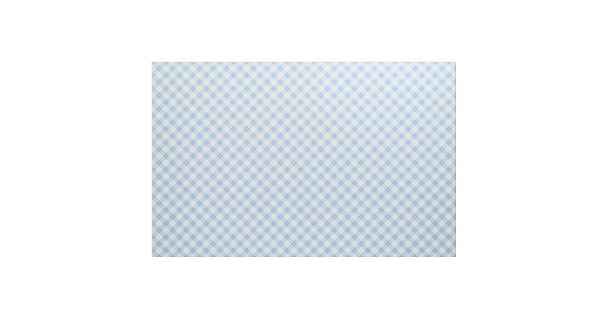 Simple Plaid Unisex Pattern Light Blue Subtle Fabric | Zazzle