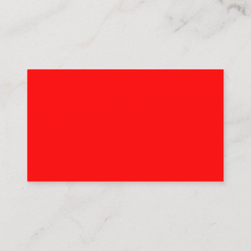 Simple Plain Red Label Treasurer Minimalist Business Card | Zazzle